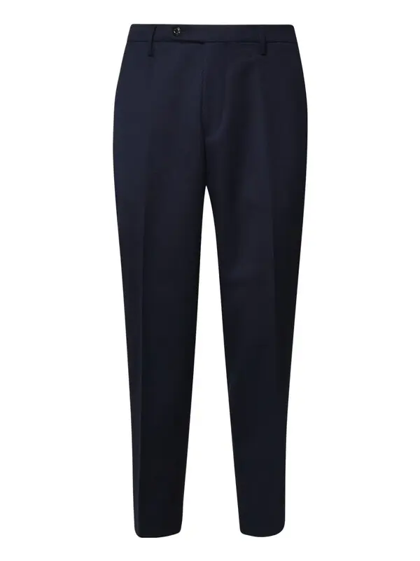 MICHAEL COAL Tailored Zip Closure Pants - Navy