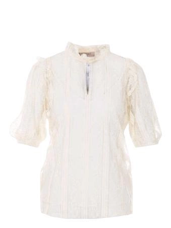 TWINSET Short-sleeved Lace Blouse - No