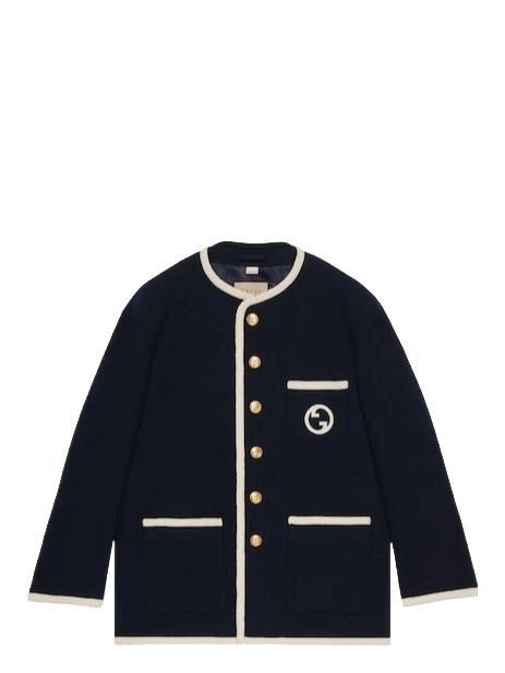 Gucci Chlorophyll Formula-embroidered Tweed Jacket - Blue