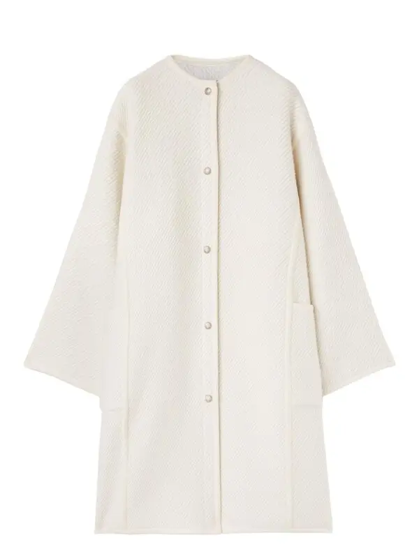 Loro Piana Single-breasted Coat - White