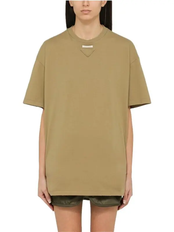 Prada Short-sleeved T-shirt With Logo Detail - Olive Green