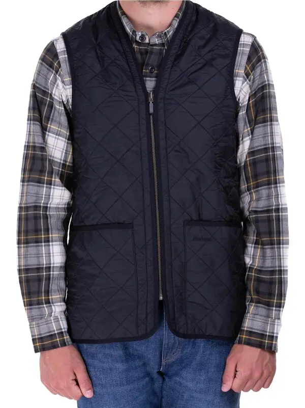 Barbour Reversible Quilted Zip-up Gilet - Black
