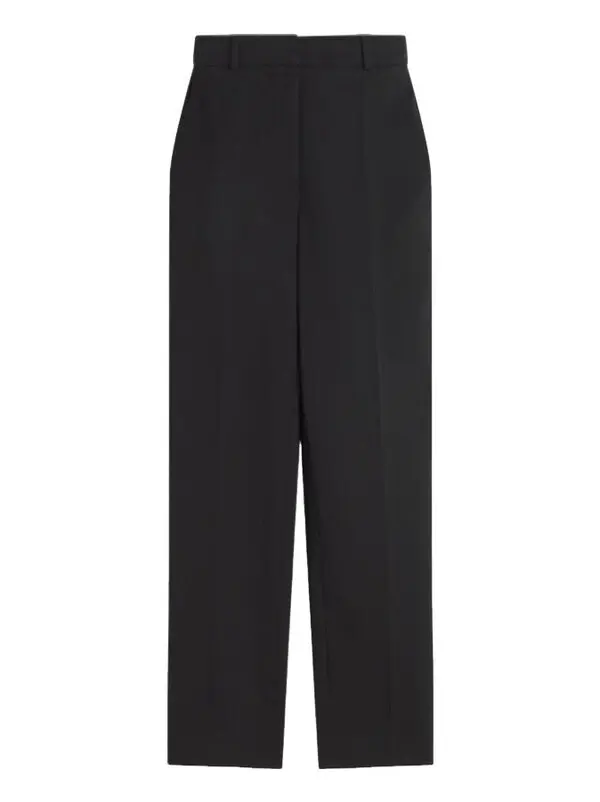 LANVIN Tapered Twill Trousers - Black