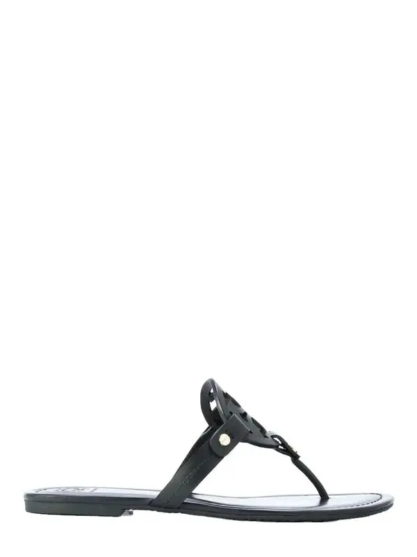 Tory Burch Miller Flat Sandals - Black