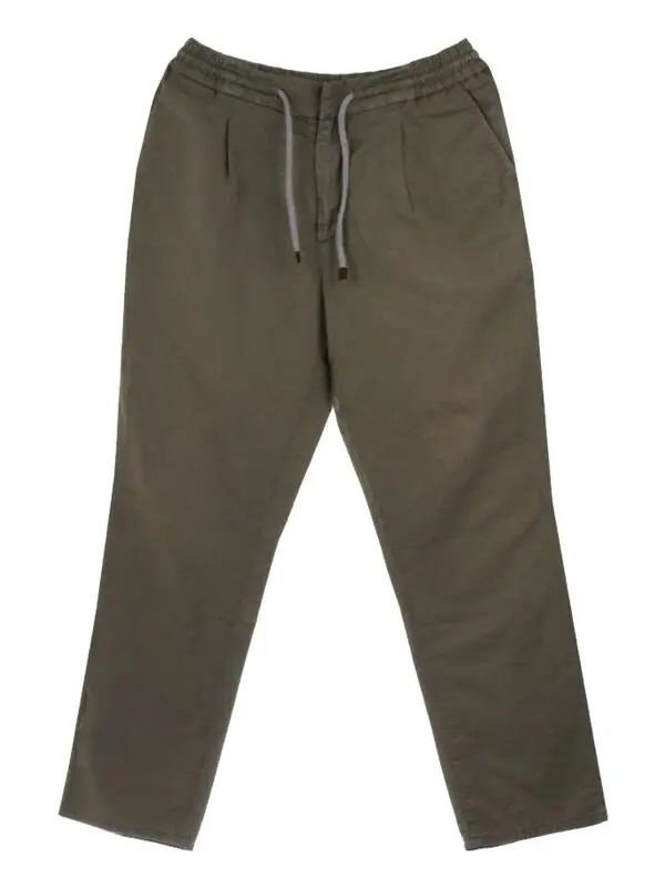 Brunello Cucinelli Drawstring-waist Chino Trousers - Brown