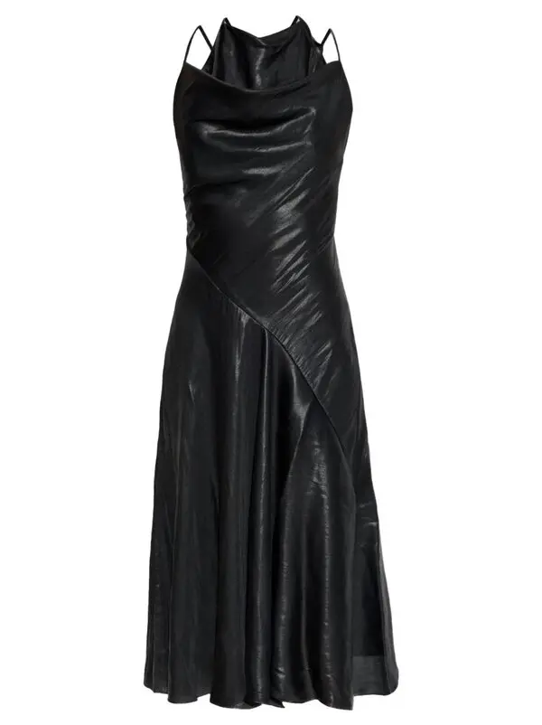 DIESEL® Cowl Neck Midi Dress - Black