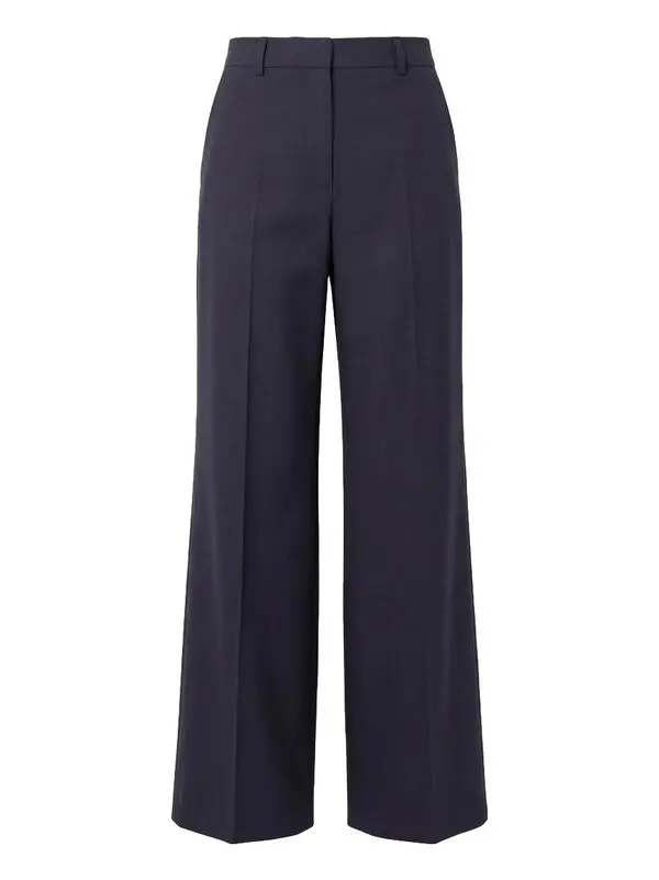 Gucci Wide Leg Tailored Trousers - Dark Blue