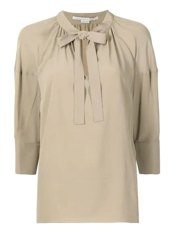 Stella McCartney Logo Blouse - Nude