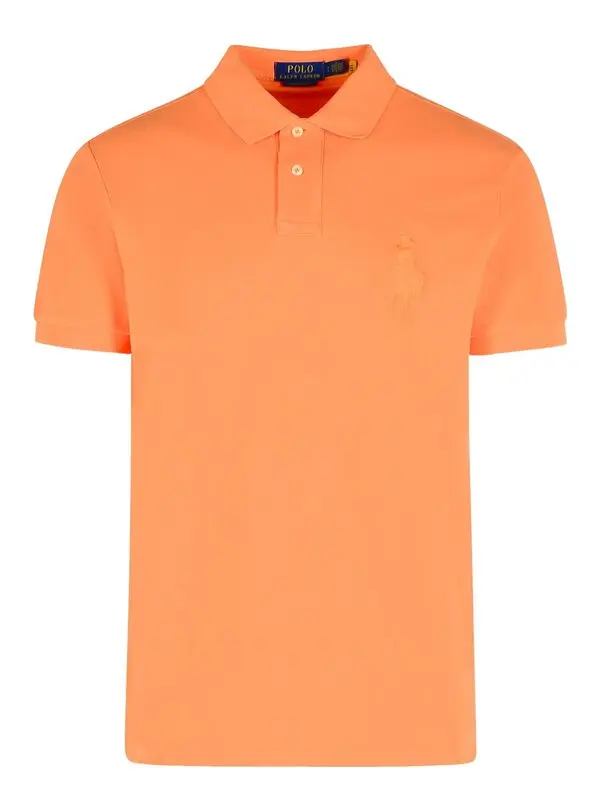 Polo Ralph Lauren Custom Slim Fit Big Pony Polo Shirt - Orange