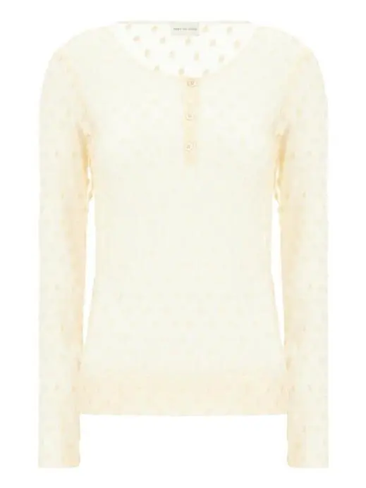 Dries Van Noten Polka Dot Knitwear - Sand