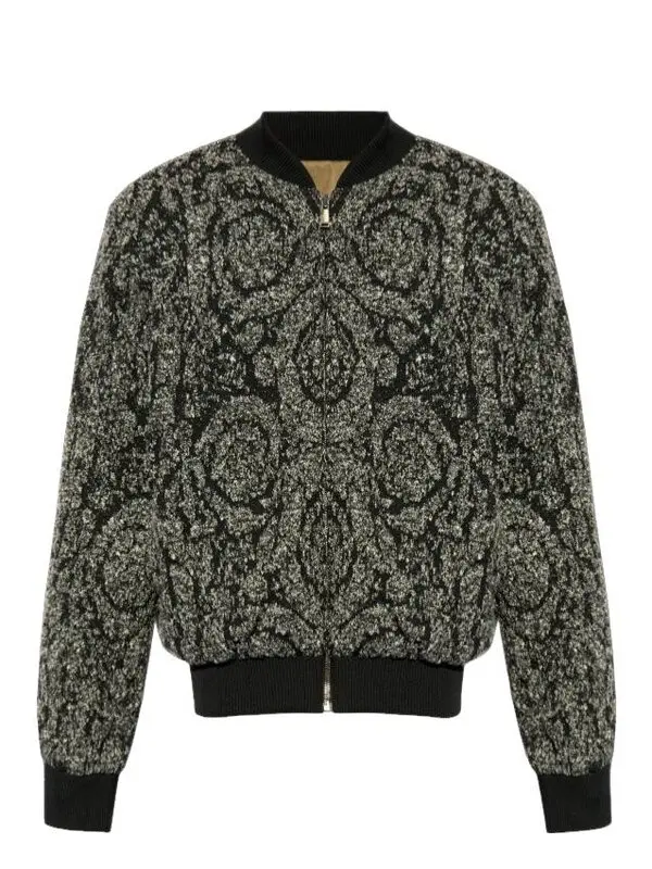 Versace Reversible Zipped Bomber Jacket - Black