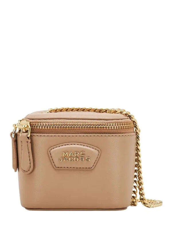 Marc Jacobs Logo Chain Leather Mini Bag - Camel