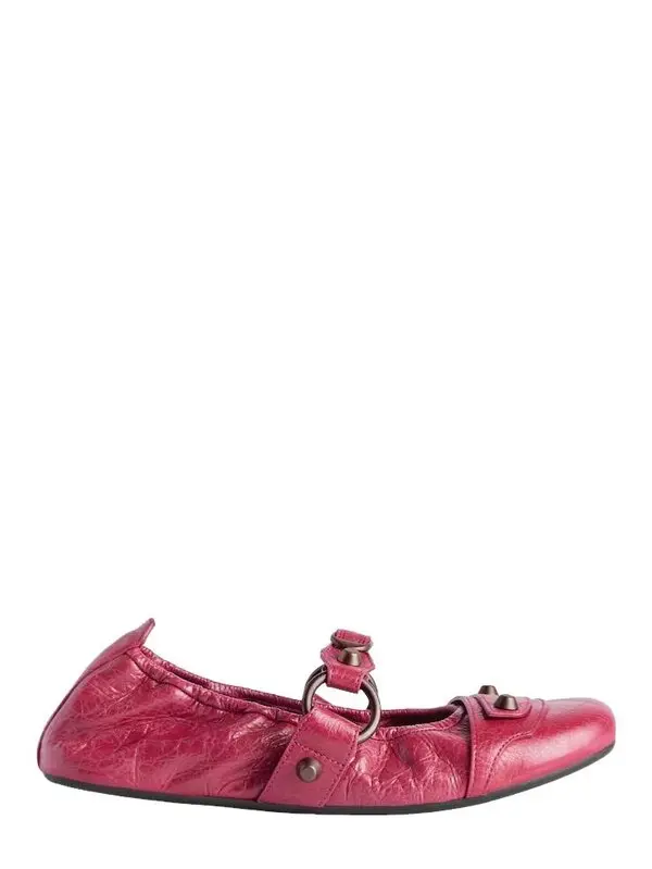 Balenciaga Buckle Detailed Flat - Red