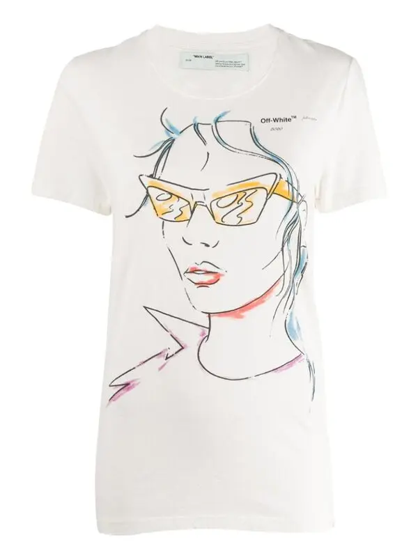 Off-White Graphic Print T-shirt - White