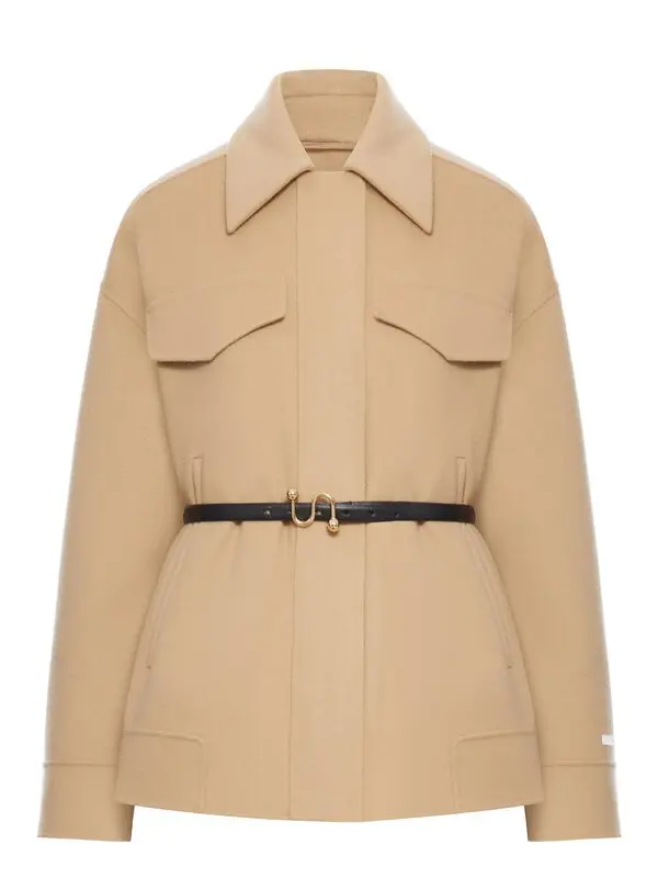 Sportmax Cantore Belted Jacket - Nude