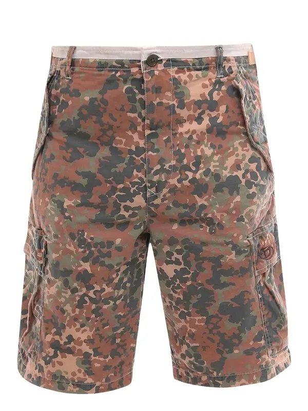 DIESEL® Camouflage Cargo Shorts - Black