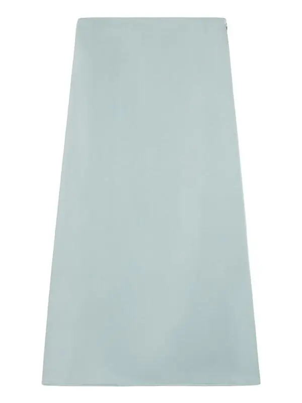Max Mara Satin Calf-length Skirt - Emerald