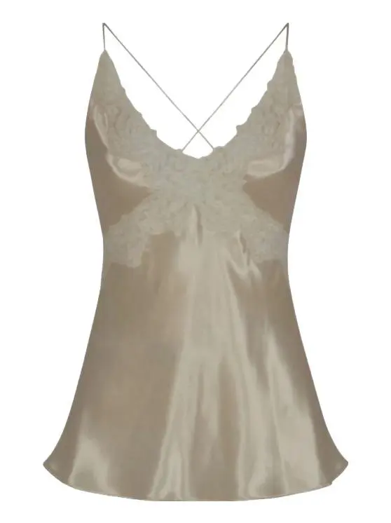 Alberta Ferretti Spaghetti Strap Camisole - Nude