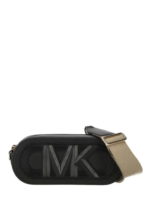 Michael Kors Mk Logo Zipped Clutch - Black