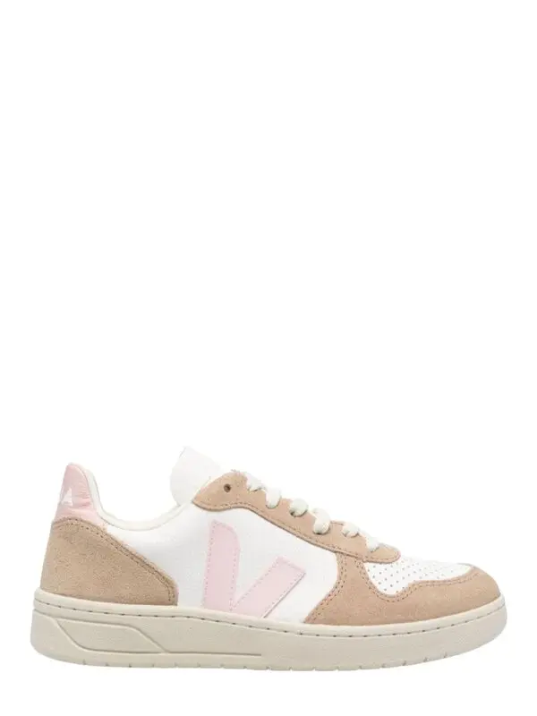 VEJA V-10 Chromefree Low-top Sneakers - Nude