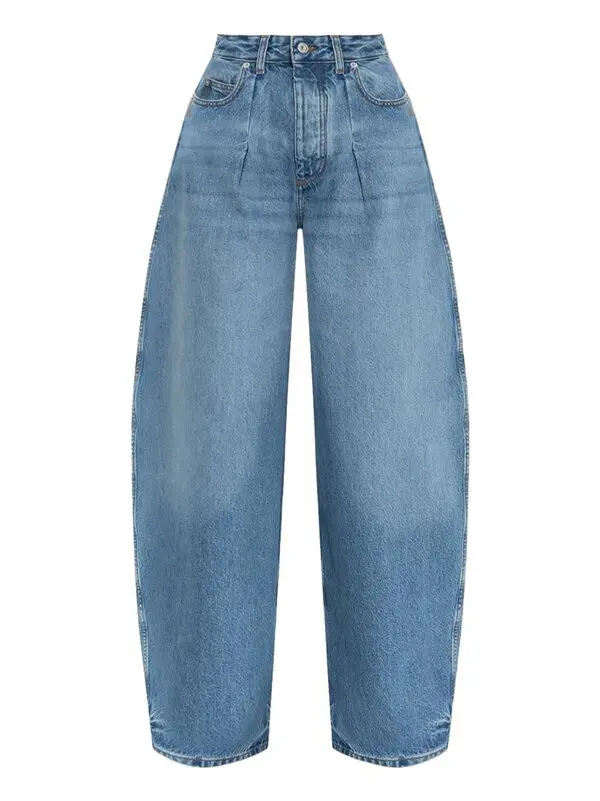 Jacquemus Ovalo De-nîmes Curved Leg Jeans - Blue