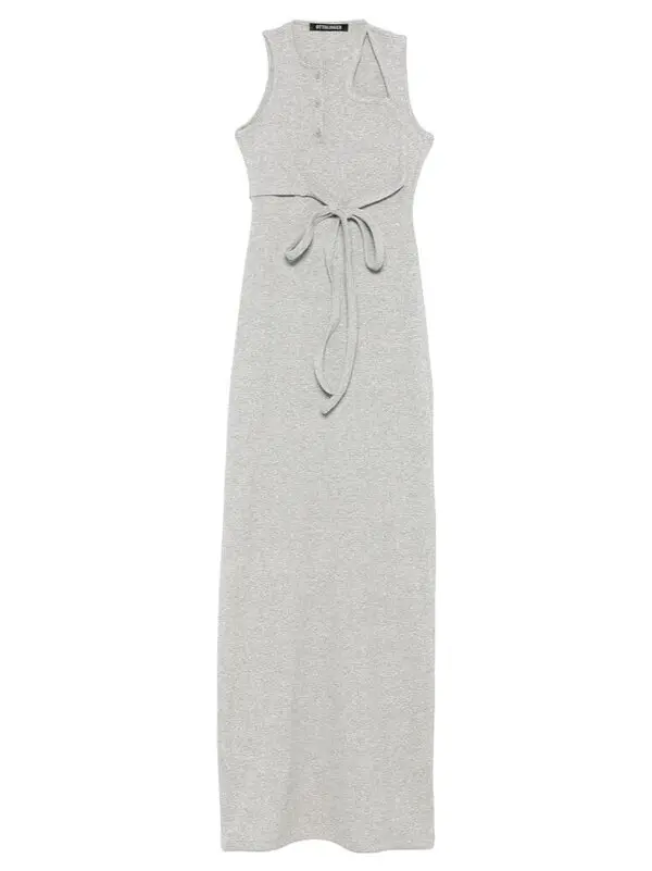 Ottolinger Sleeveless Maxi Dress With Cut-out Detailing - Heather Gray