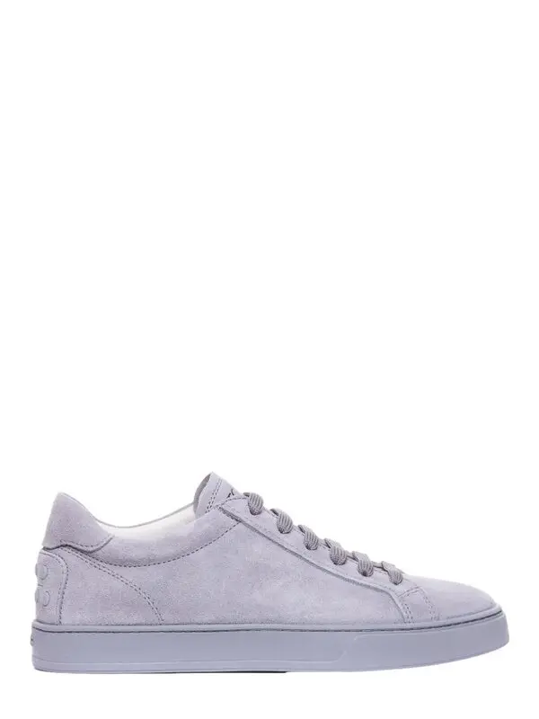 TOD'S Logo Detail Round Toe Sneakers - Grey