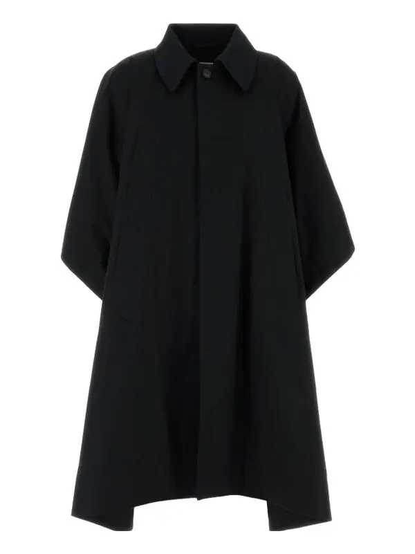MAISON MARGIELA Water-repellent Gabardine Trench Coat - Black