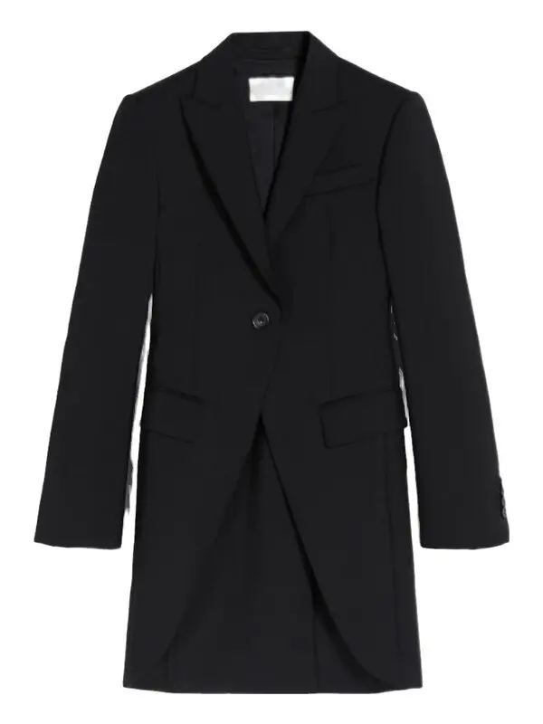 Sportmax Long Wool Suit Coat - Black