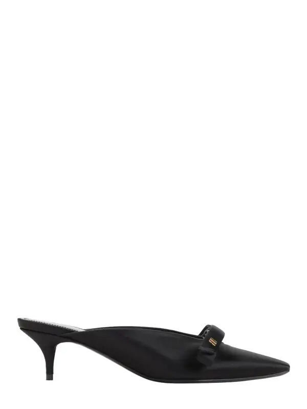Balenciaga Nano Bow Mules - Black