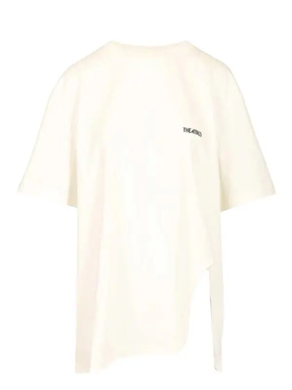 Attico Slit Crew-neck T-shirt - White