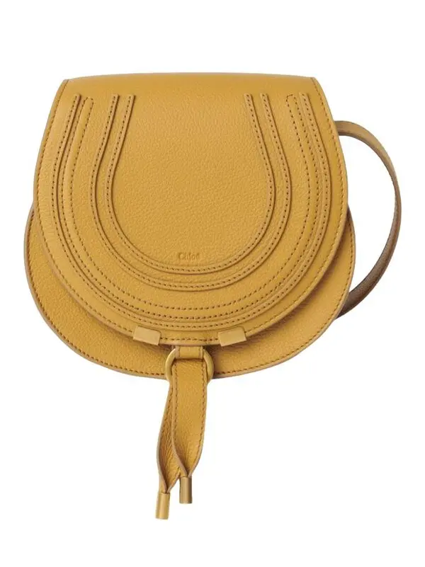 Chloé Small Marcie Leather Crossbody Bag - Brown