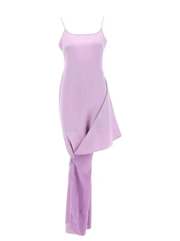 J.W.ANDERSON Jw Anderson Asymmetric Zip Detailed Dress - Purple