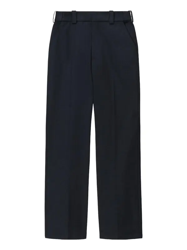 Alexander Wang Straight Cotton Tailored Trousers - Black