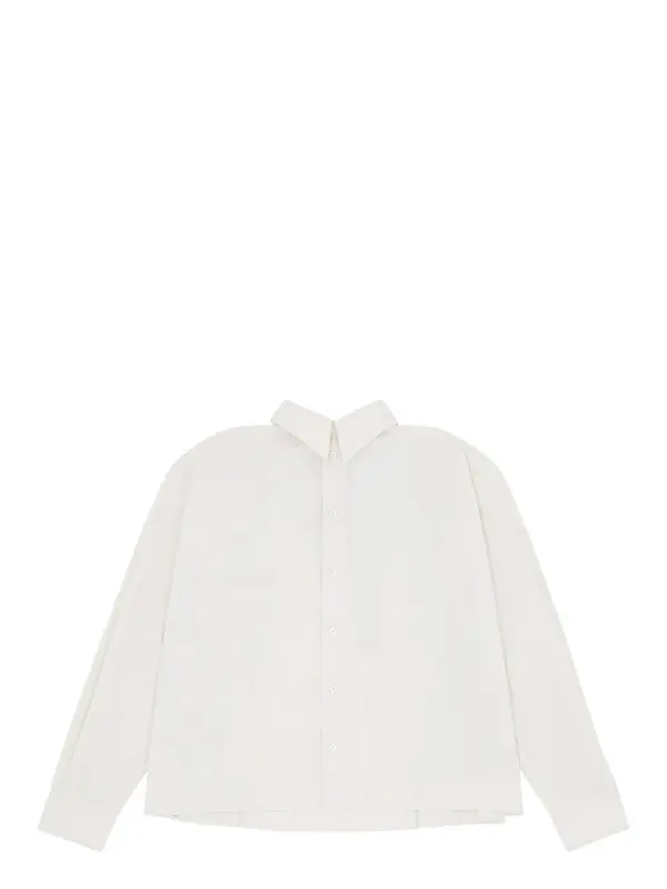 MAISON MARGIELA Poplin Shirt - Pinstripe White And Beige