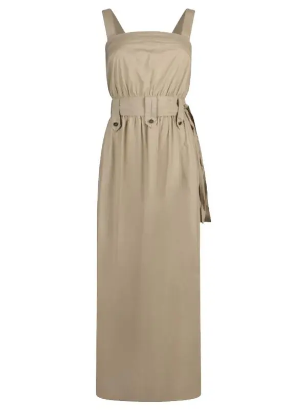 Liu Jo Strappy Belted Maxi Dress - Grey
