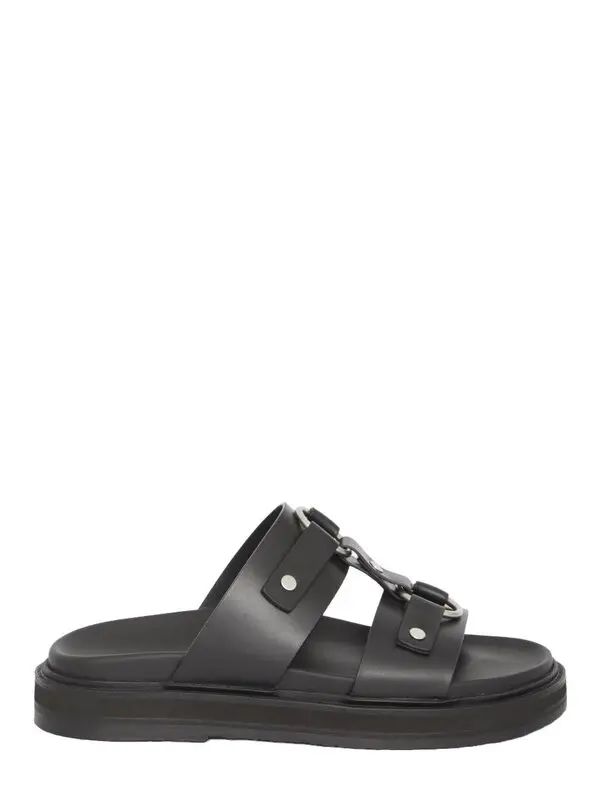Celine Tippi Vegetal Tanning Calfskin Slides - Black