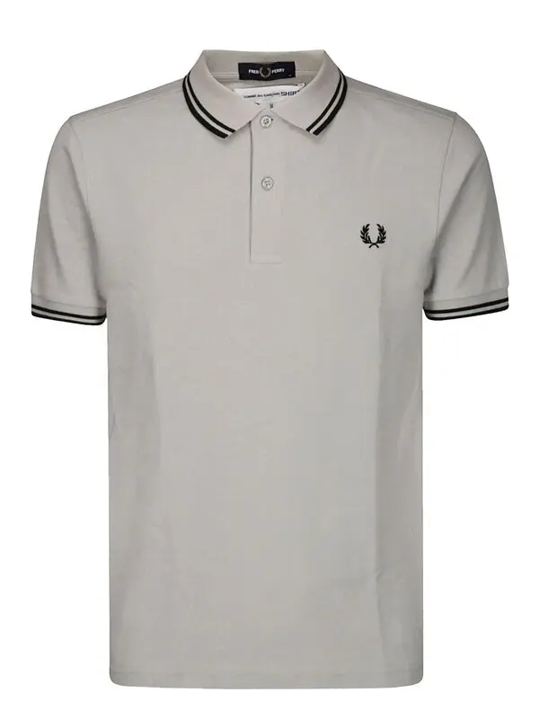 Comme Des Garçons Short-sleeved Polo Shirt - Gray