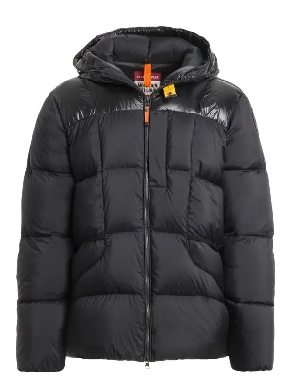 PARAJUMPERS Long-sleeved Down Jacket With Hood - Black