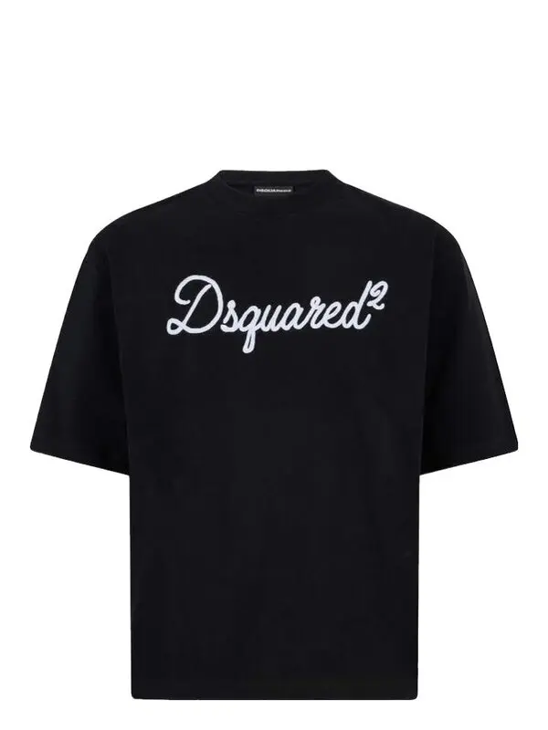 Dsquared2 Embroidered Loose Fit T-shirt - Black