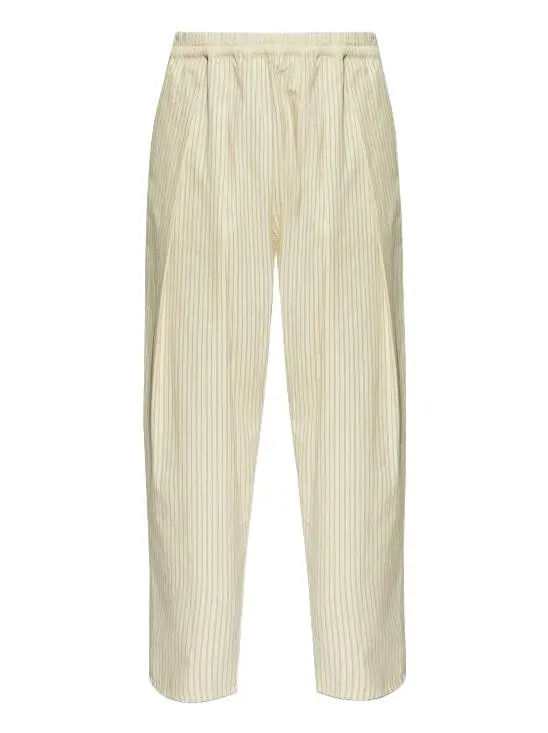 MAISON MARGIELA Pinstripe Tailored Trousers - Nude