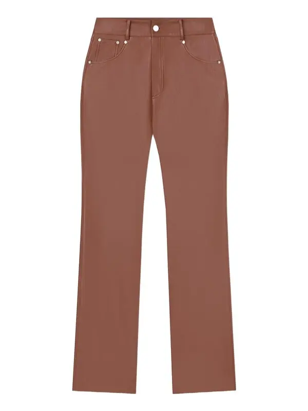 Nanushka Jacoba Slim-fit Trousers - Brown