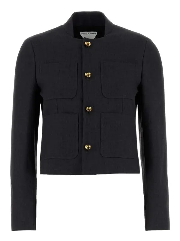 Bottega Veneta Pocket Detailed Jacket - Black