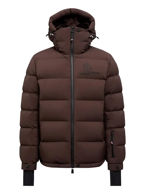 Moncler Hooded Down Jacket - Brown
