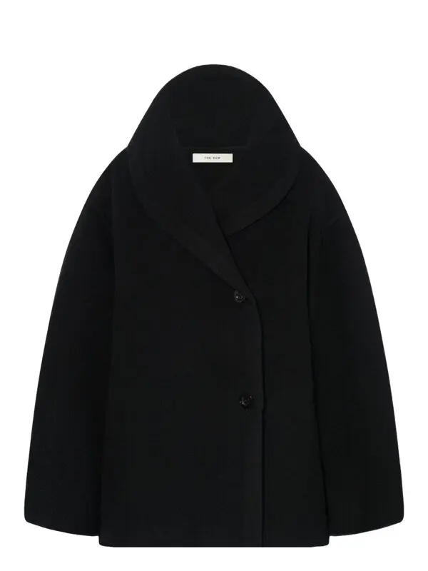 THE ROW Temur Wrap Coat - Black