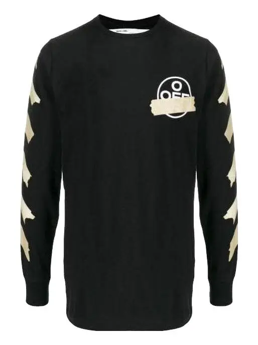 Off-White Tape Arrows Long-sleeved T-shirt - Black