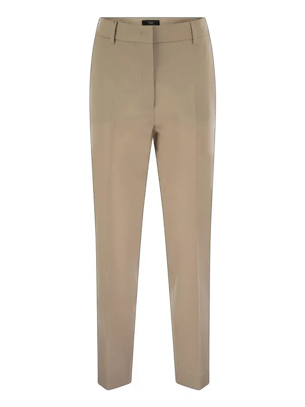 Max Mara Canon Slim Fit Trousers - Nude