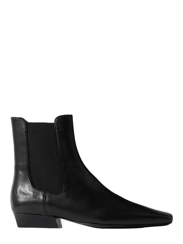 Staud Wally Leather Chelsea Boots - Black