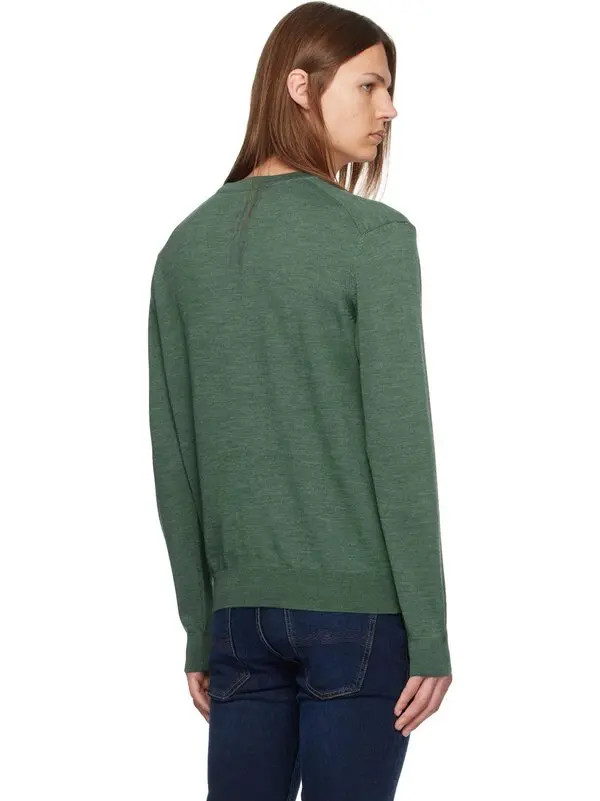 Maison Kitsuné Bold Fox Crewneck Sweater - Green
