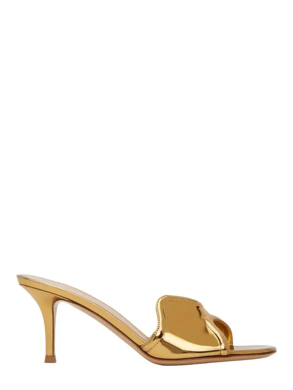 GIANVITO ROSSI Lucrezia High Heel Mules - Brown